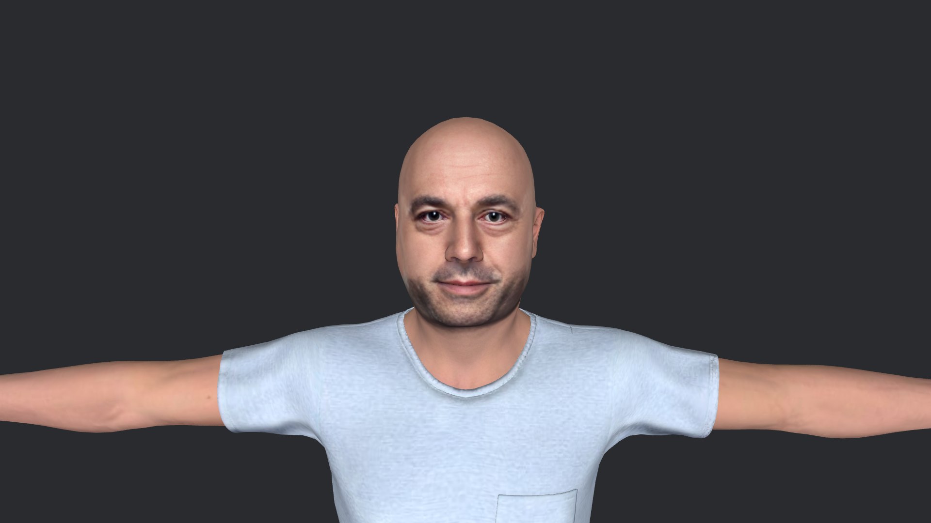 3D Joe Rogan Hyper Realistic Full Body Fully Rigged 3D Character Model ...