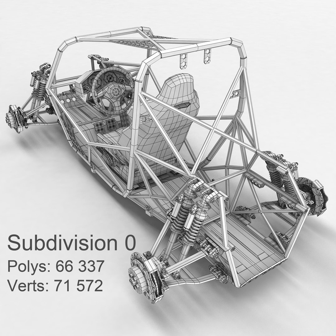 Sports Car Skeleton 3D - TurboSquid 1213632