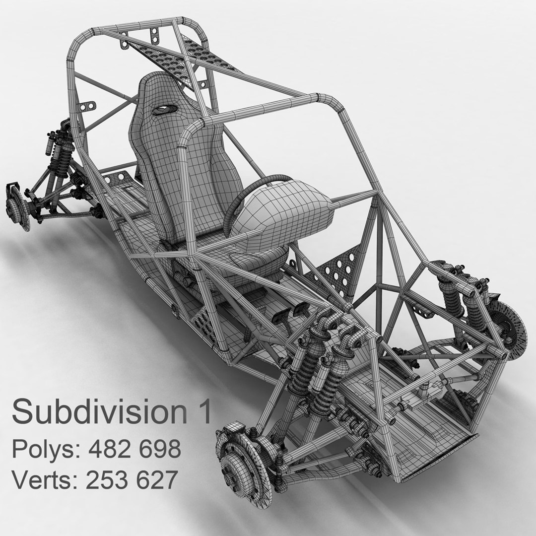 Sports Car Skeleton 3D - TurboSquid 1213632