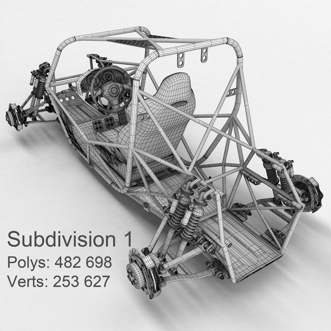 Sports Car Skeleton 3D - TurboSquid 1213632