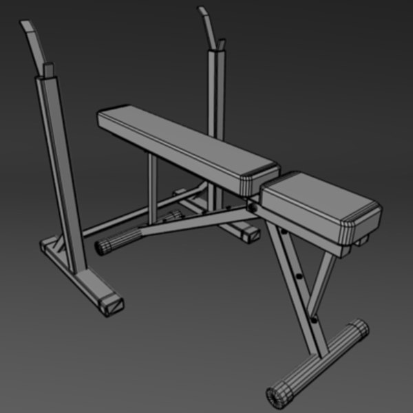 3d model gym large fitness machines