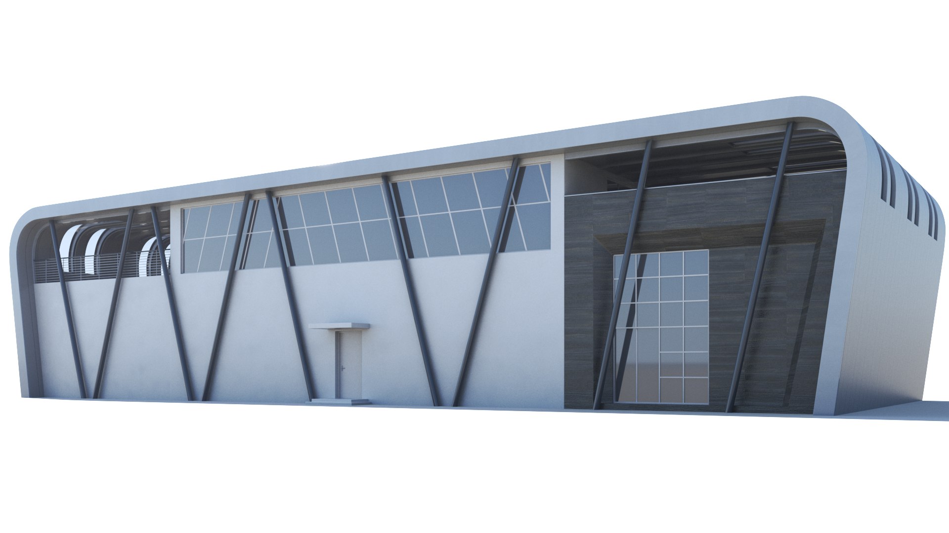 Modern Building 3D Model - TurboSquid 2116350
