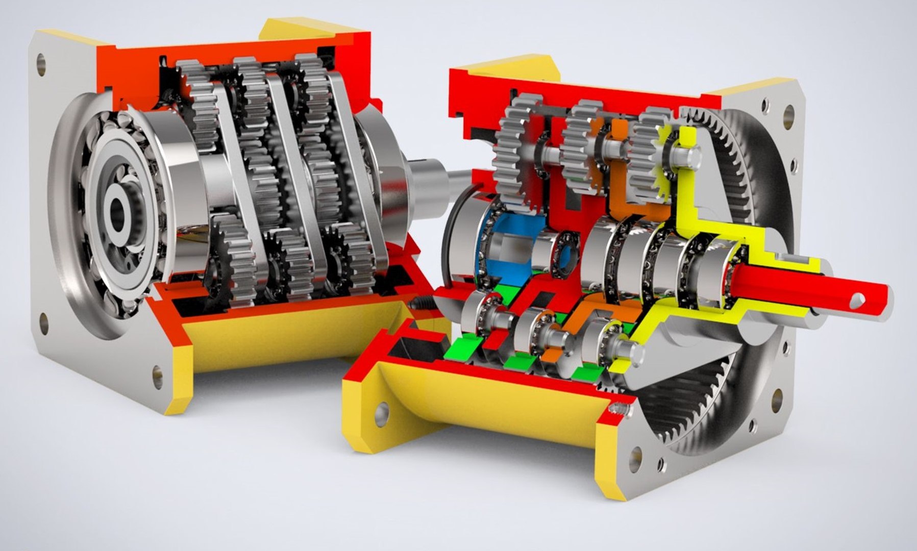 Stage Planetary Gearbox Output 3D - TurboSquid 1648451