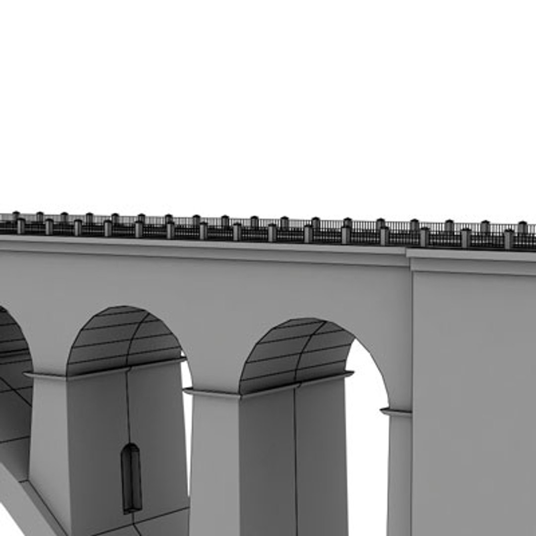 3d Model Arch Highway Bridge