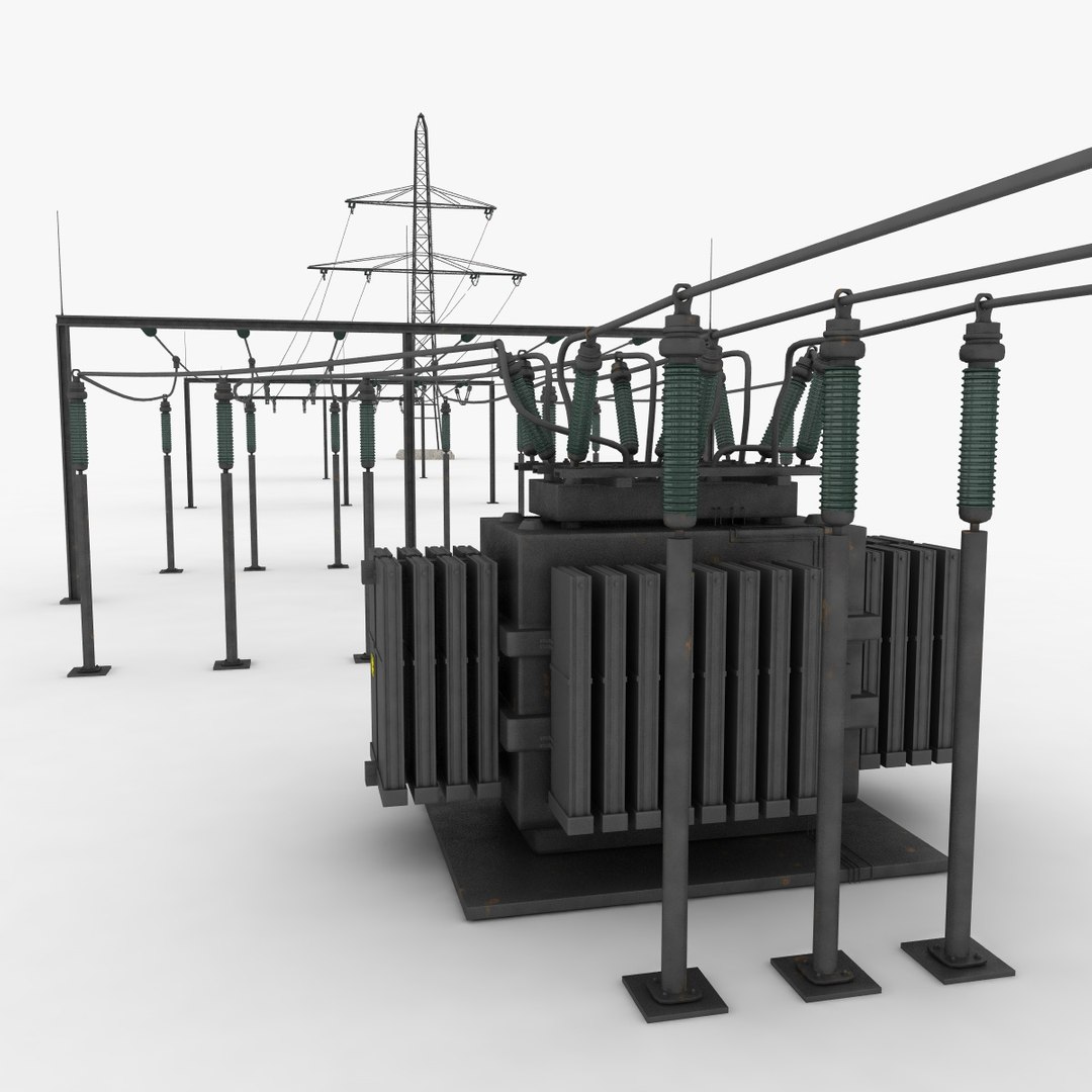 3d Components Switch Yard Sub-station Model