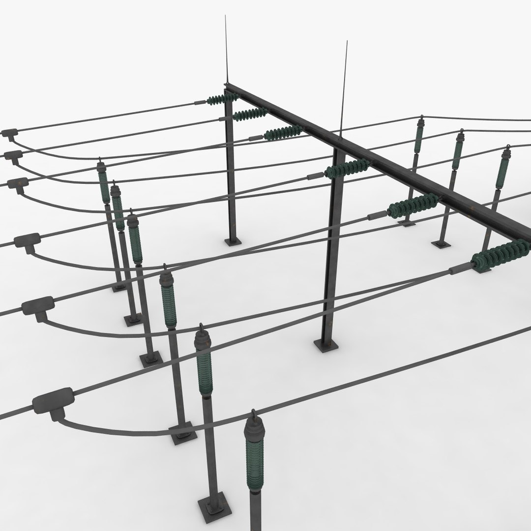 3d Components Switch Yard Sub-station Model
