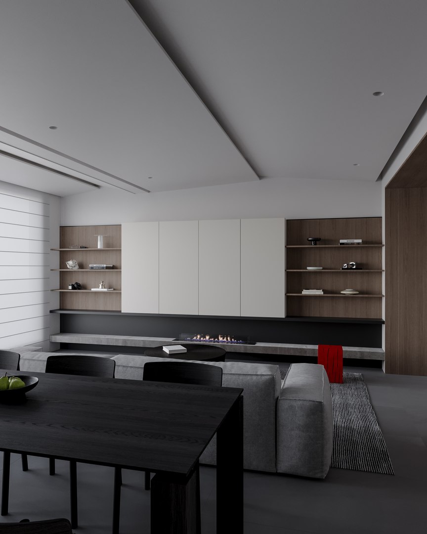 Modern Living Room Dining Room Model - TurboSquid 2406933