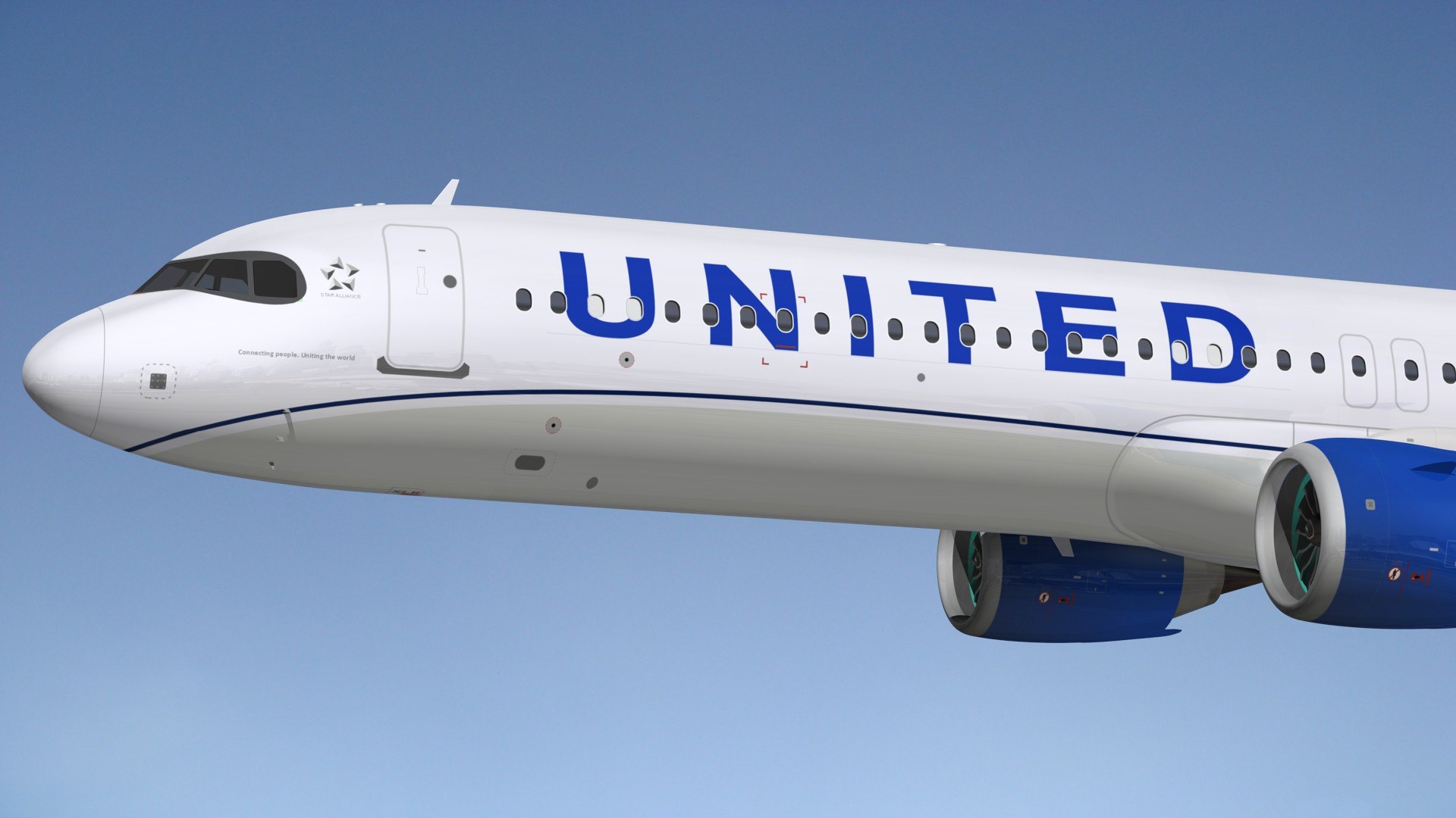 Airbus A321 XLR United Airlines model - TurboSquid 2161802