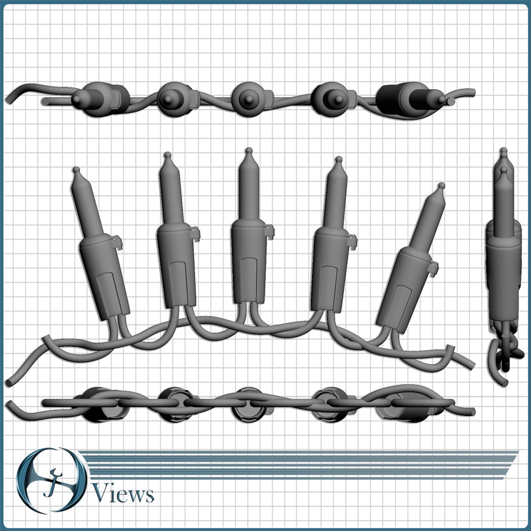 Christmas Lights 3d Model
