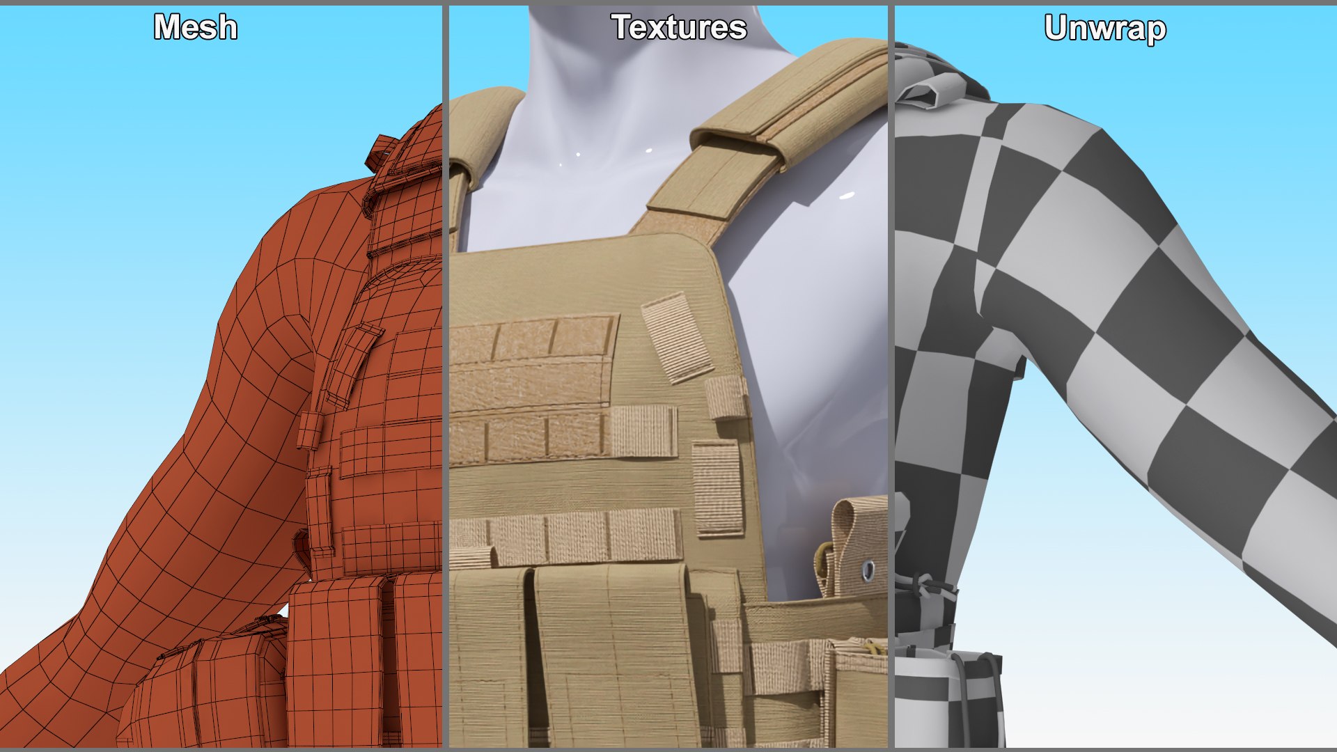 3D Model Coyote Brown Tactical Vest On Mannequin - TurboSquid 2382900