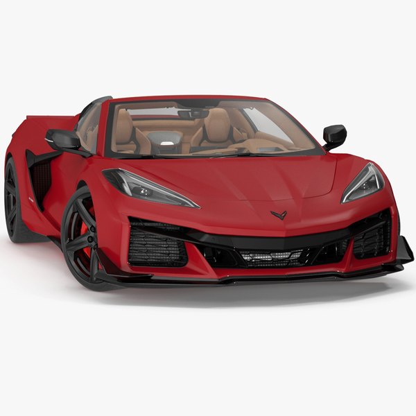 Cabriolet 2023 Chevrolet Corvette Z06 Open Red Rigged für Maya 3D-Modell - TurboSquid 2121926