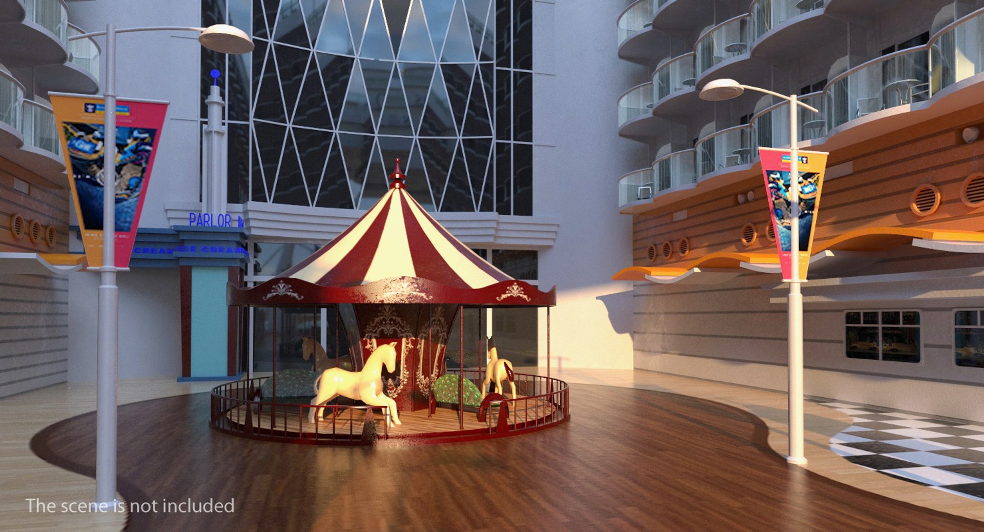 Amusement park rides model - TurboSquid 1446308