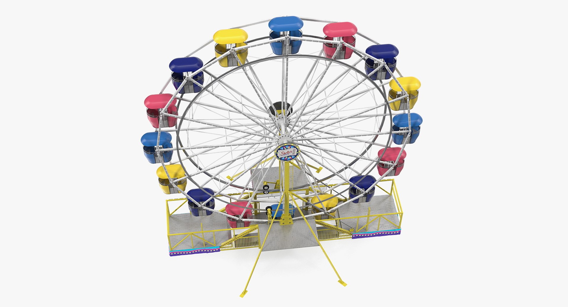 Amusement park rides model - TurboSquid 1446308