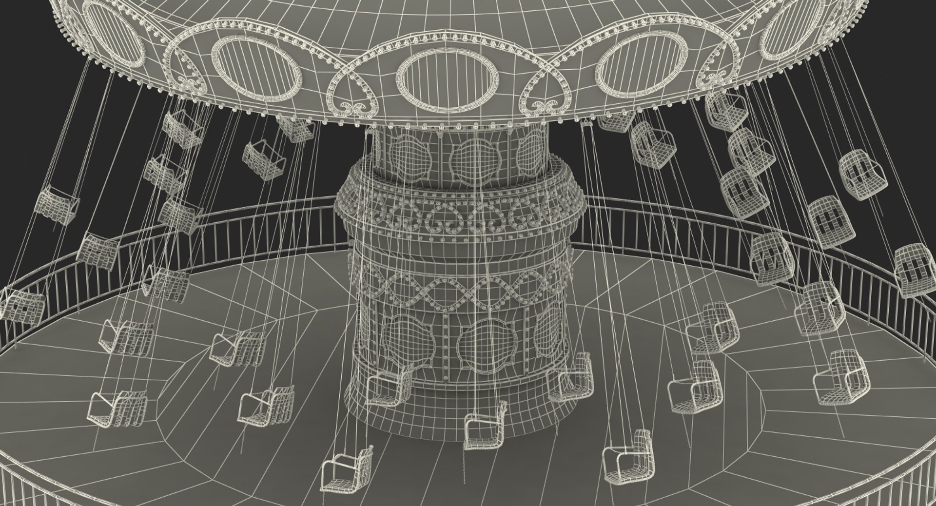 Amusement park rides model - TurboSquid 1446308