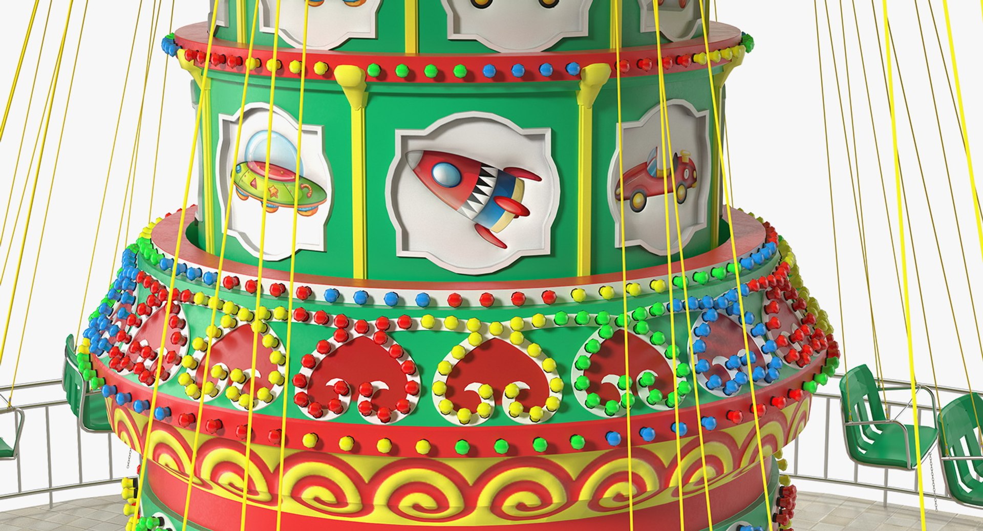 Amusement park rides model - TurboSquid 1446308