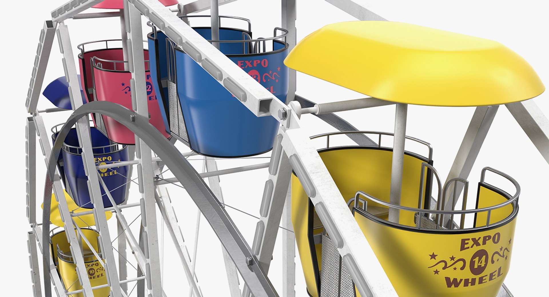 Amusement park rides model - TurboSquid 1446308