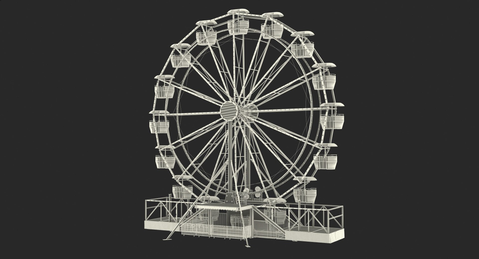 Amusement park rides model - TurboSquid 1446308