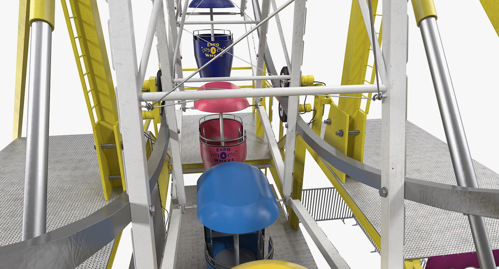 Amusement park rides model - TurboSquid 1446308