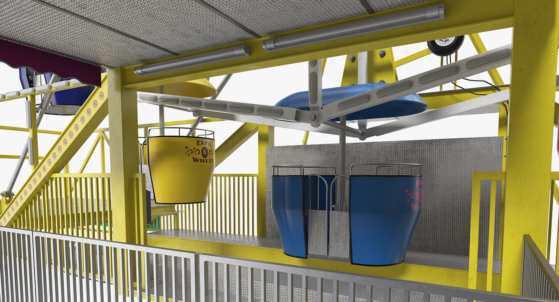 Amusement park rides model - TurboSquid 1446308