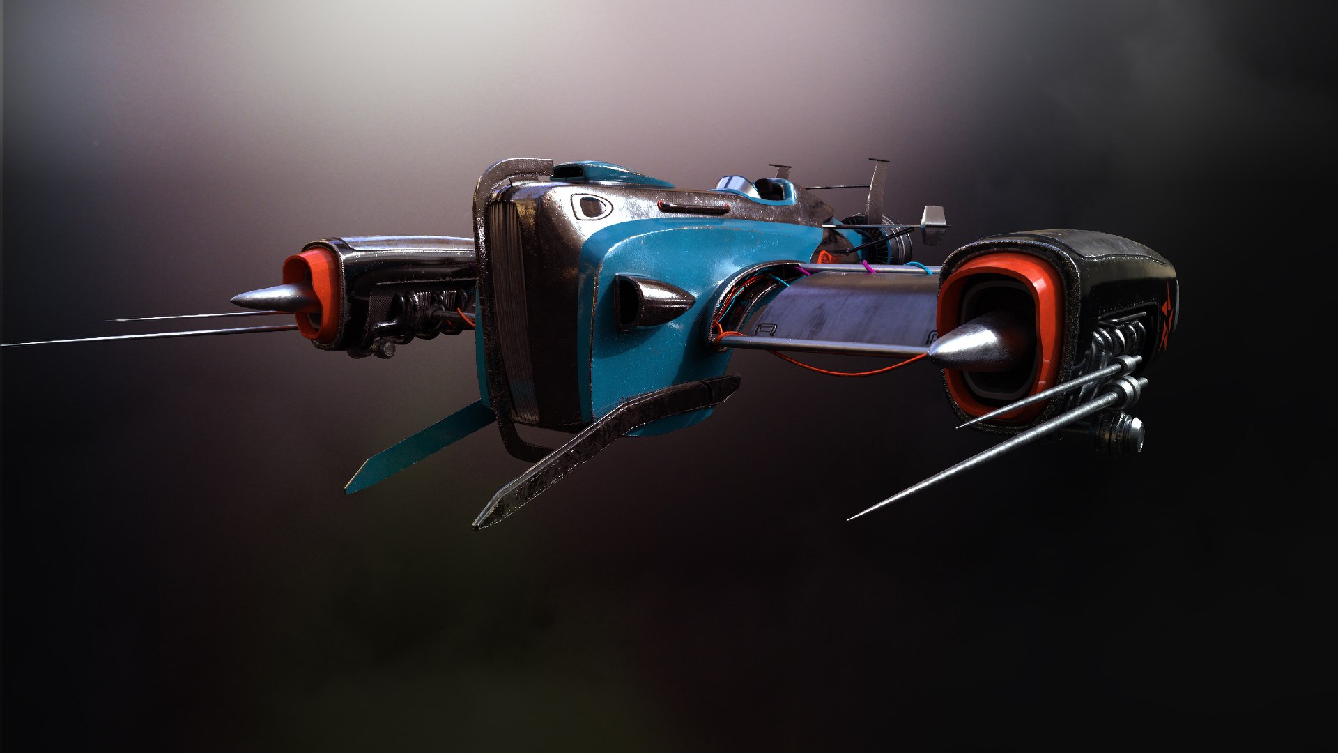 Spacecraft Racer 3D Model - TurboSquid 1408093