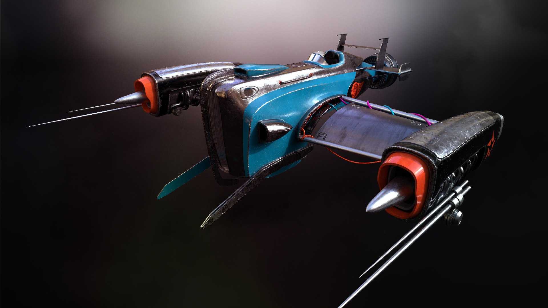 Spacecraft Racer 3D Model - TurboSquid 1408093