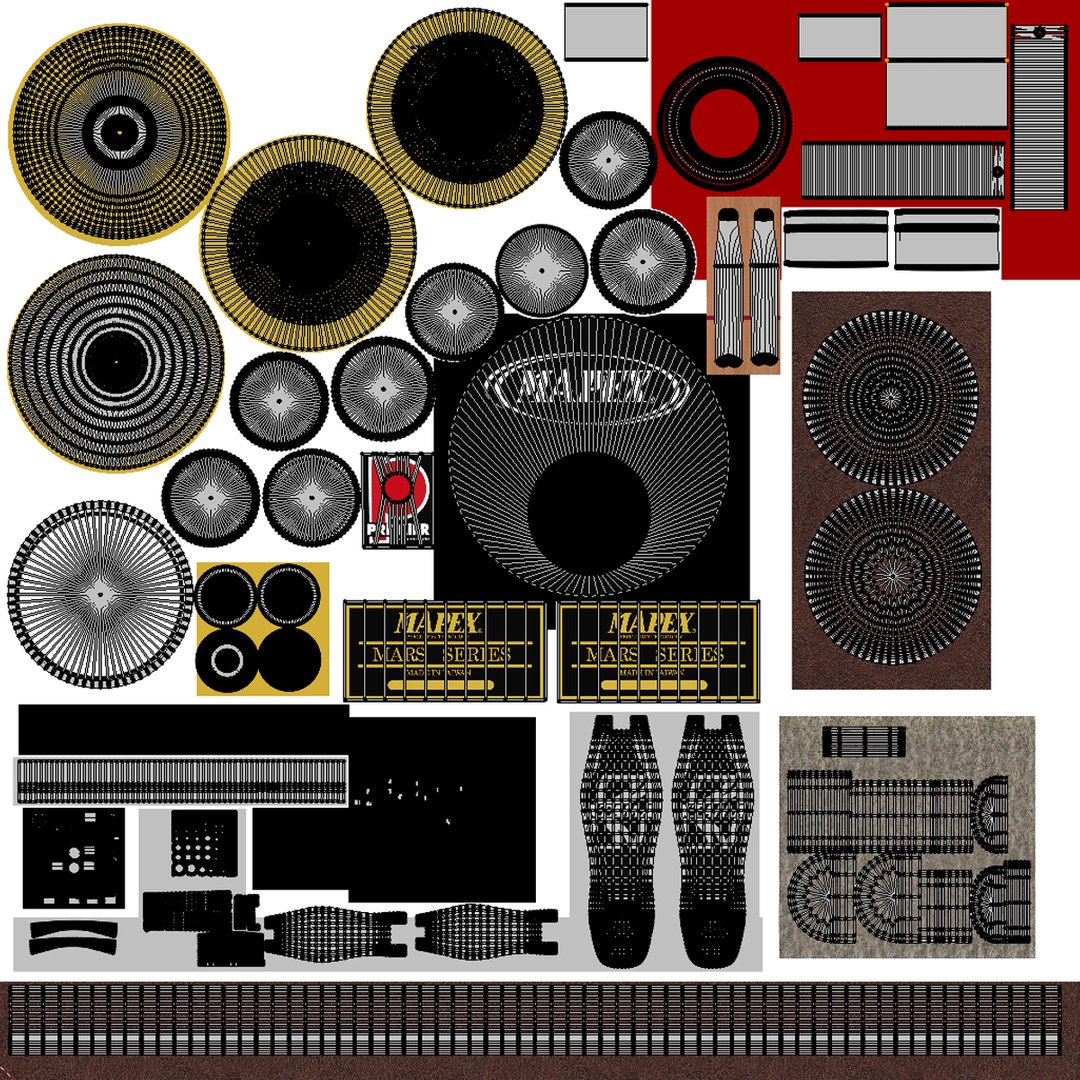 Mapex Drum Kit 3d Model