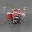 Mapex Drum Kit 3d Model