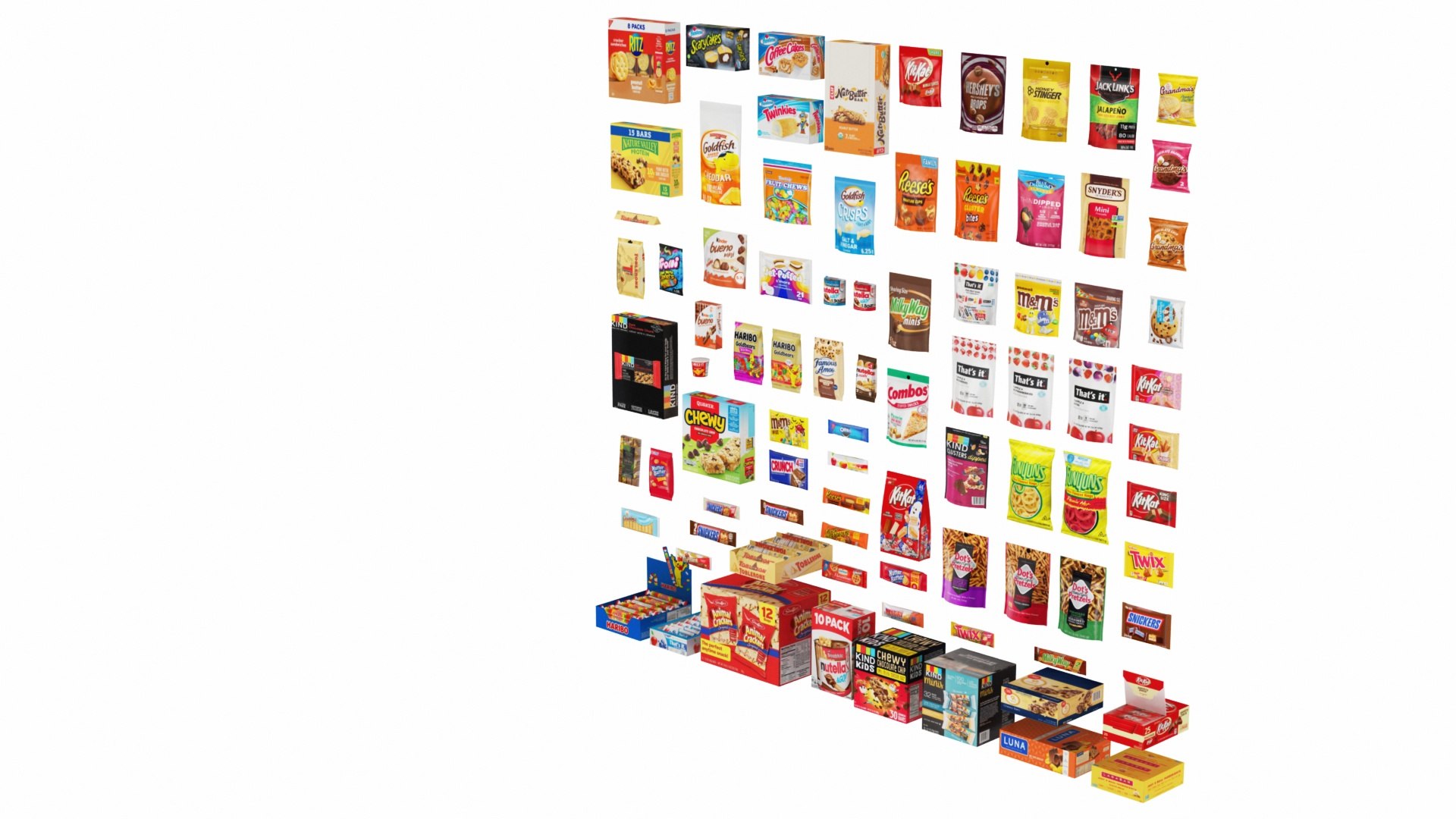 Jonk Food Products 84 In 1 3D - TurboSquid 2398313