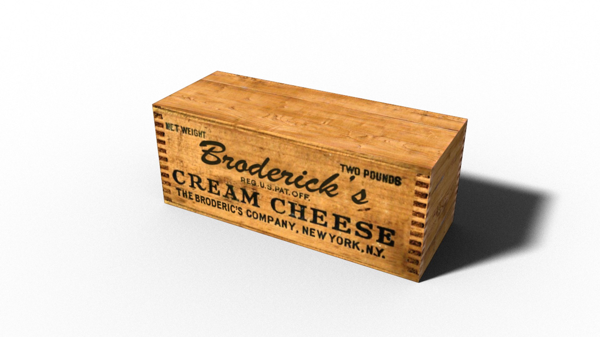 Vintage Cheese Box 3D Model - TurboSquid 1426608