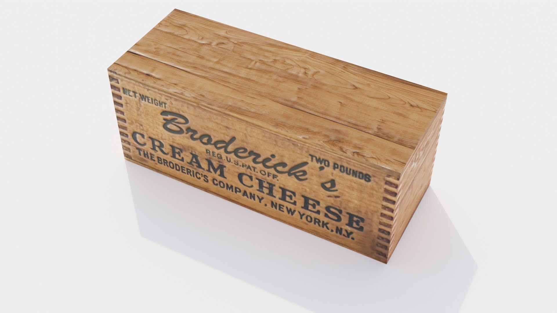 Vintage Cheese Box 3D Model - TurboSquid 1426608