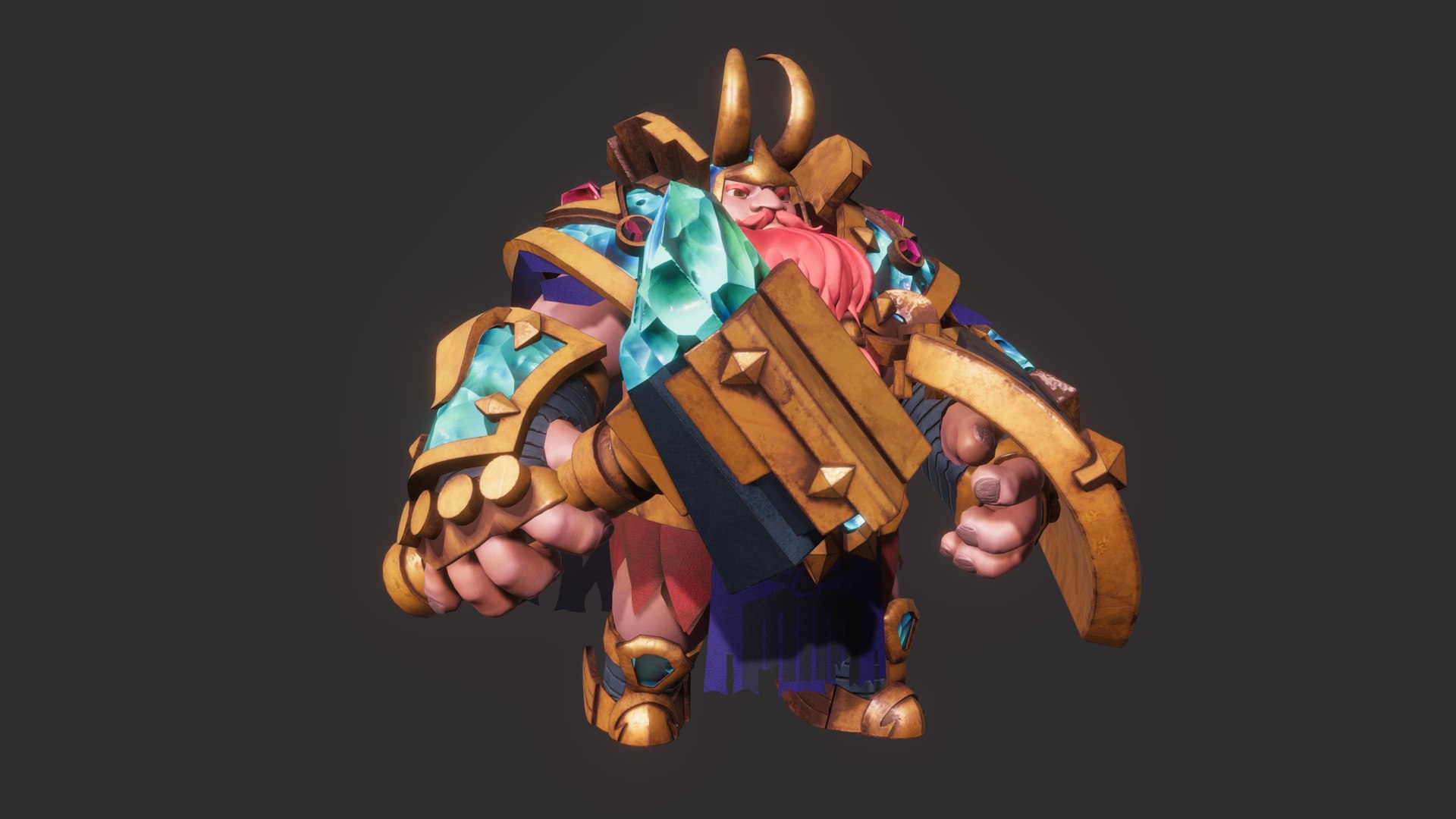 3d Game Ready Dwarf Character Rigged 3D Model - TurboSquid 2145239