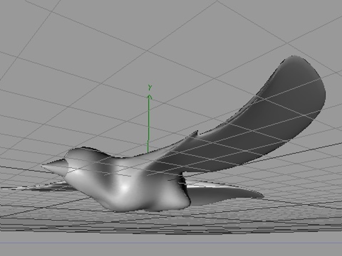 3d model of dove bird