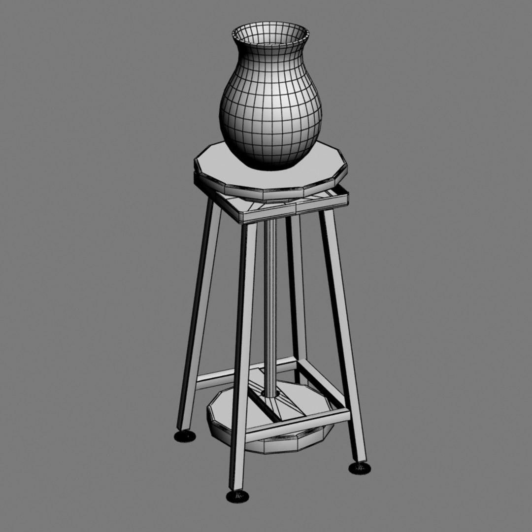 3d Pottery Table