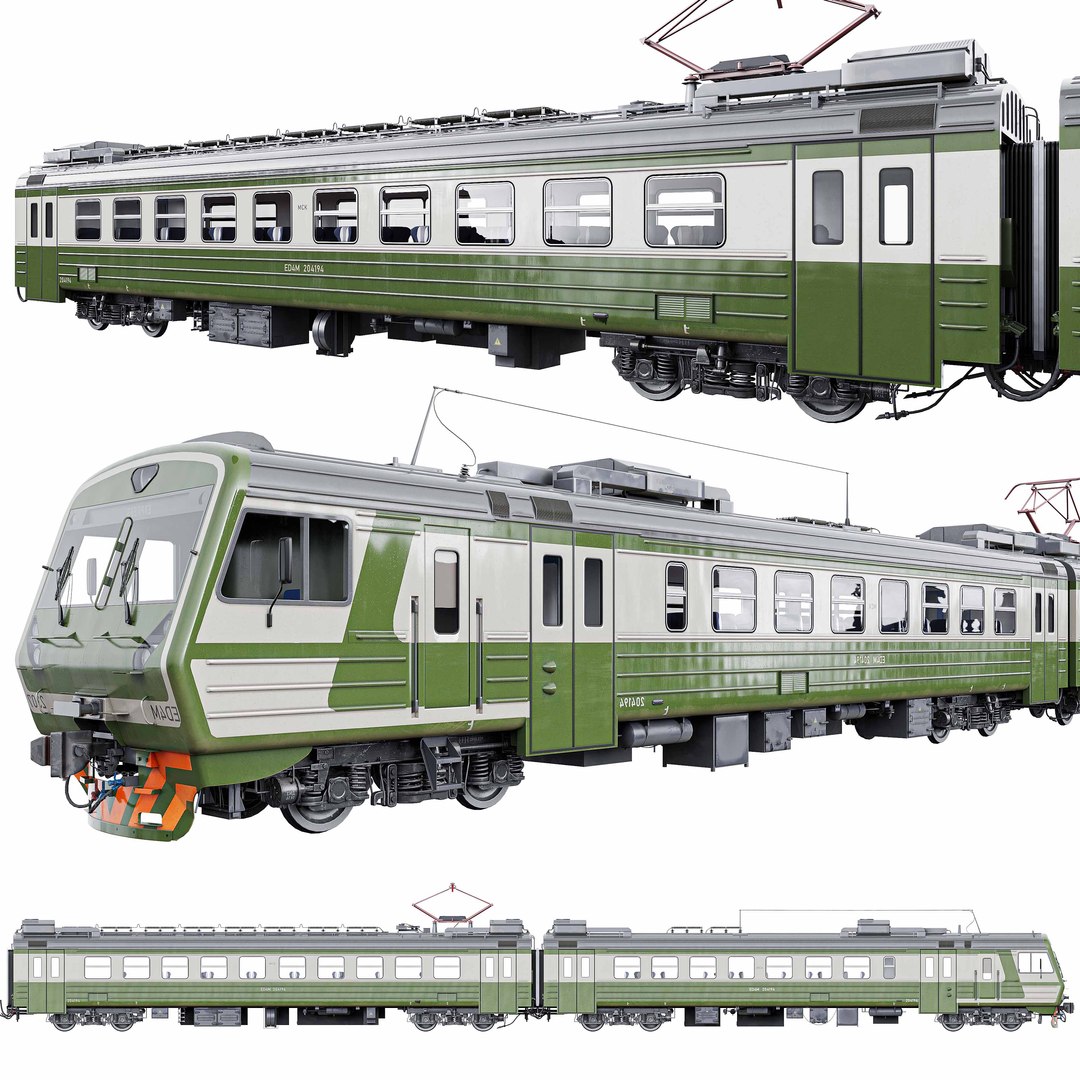 Passenger Train ED4M - C 3D Model - TurboSquid 2370331