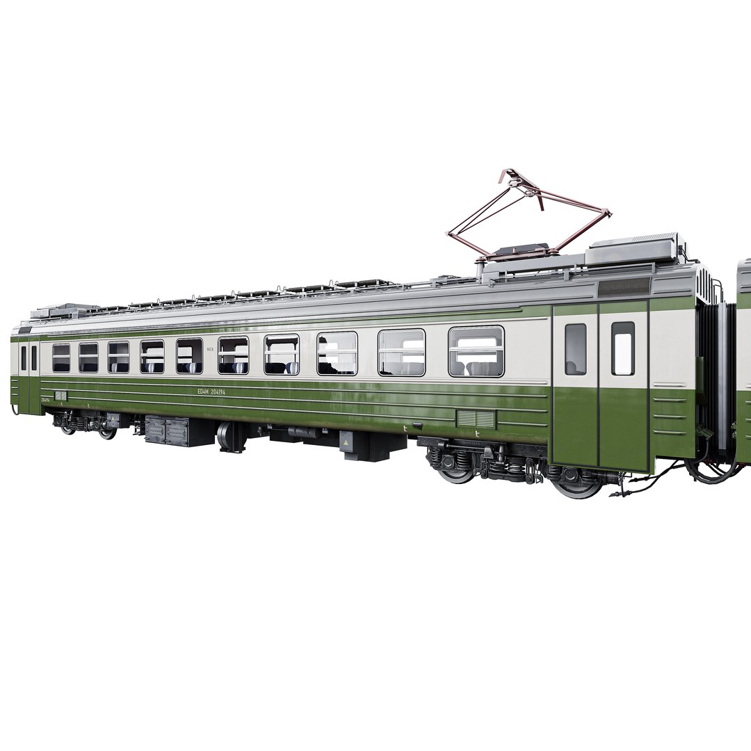 Passenger Train ED4M - C 3D Model - TurboSquid 2370331