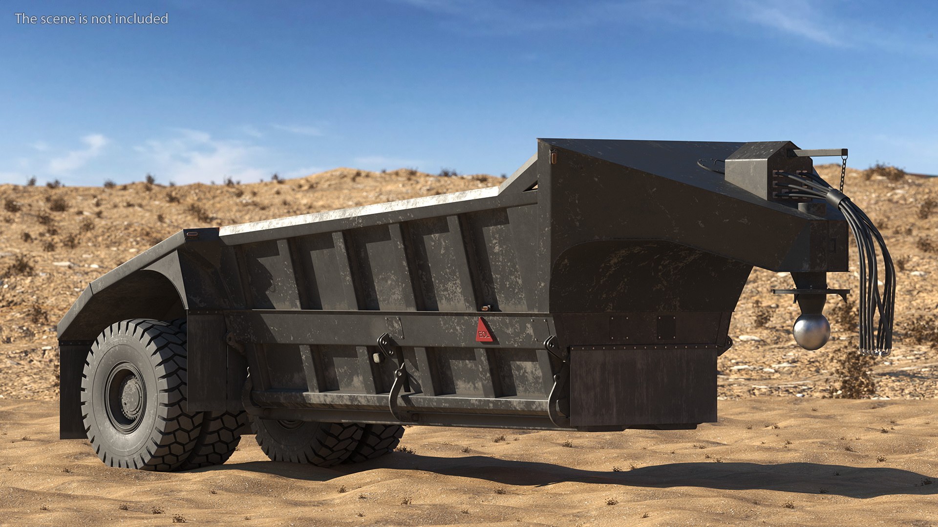 Bottom Dump Trailer Dirty 3D Model - TurboSquid 1868084