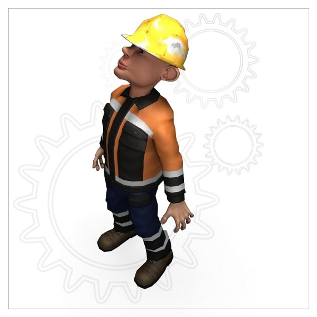 Builder Poser Figure 3d Pz3