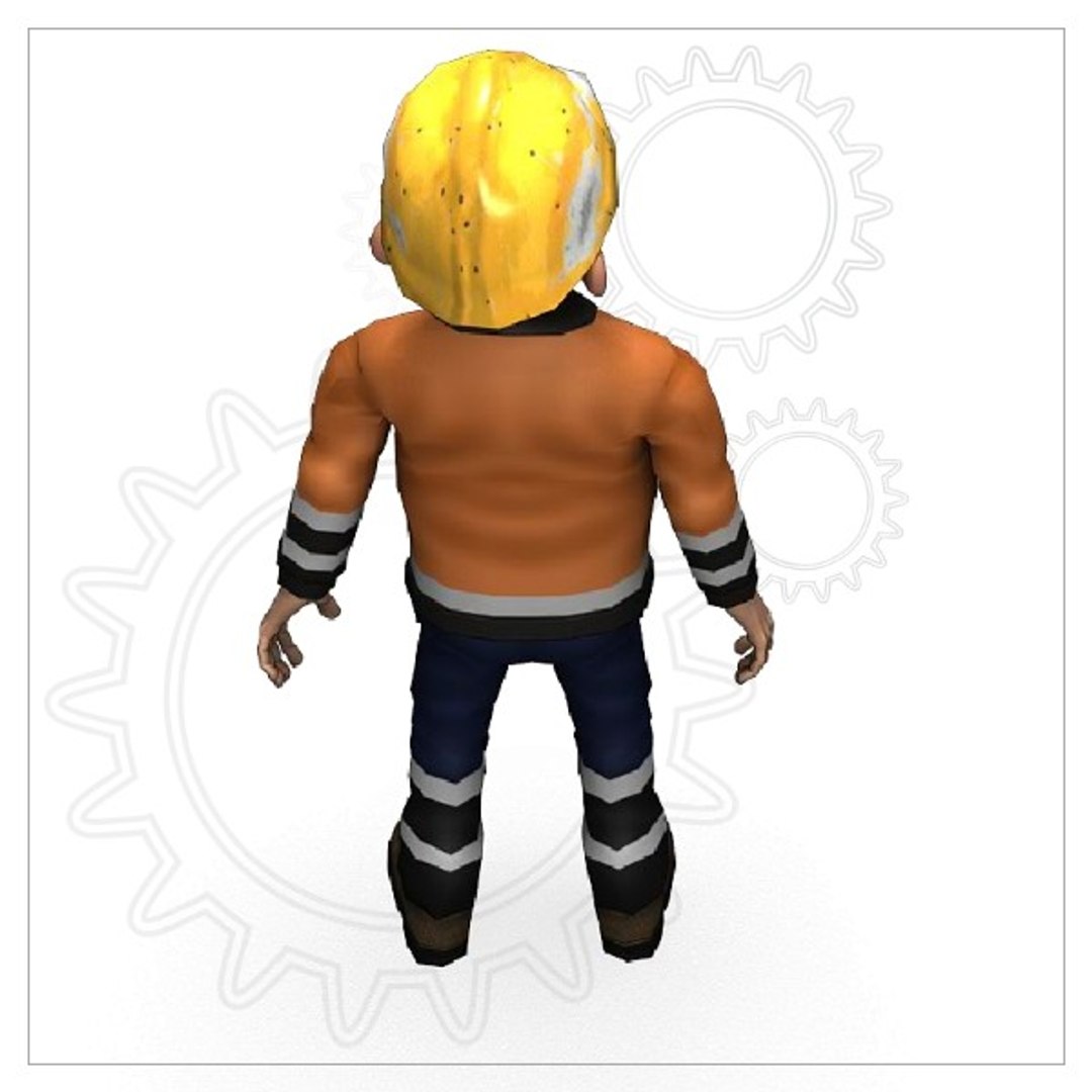 Builder Poser Figure 3d Pz3