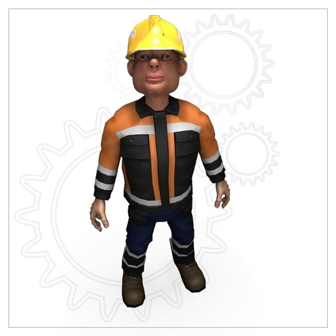 Builder Poser Figure 3d Pz3