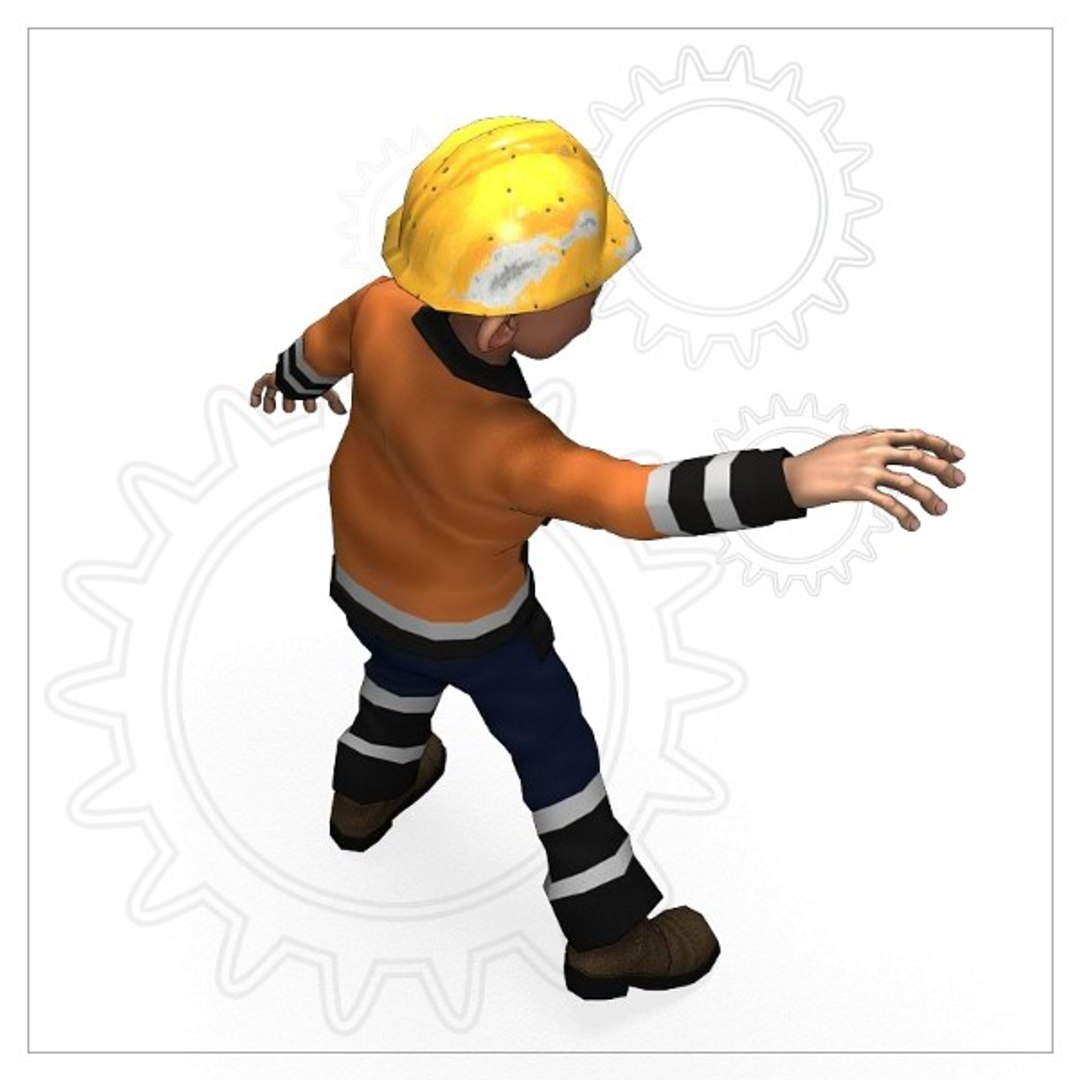 Builder Poser Figure 3d Pz3