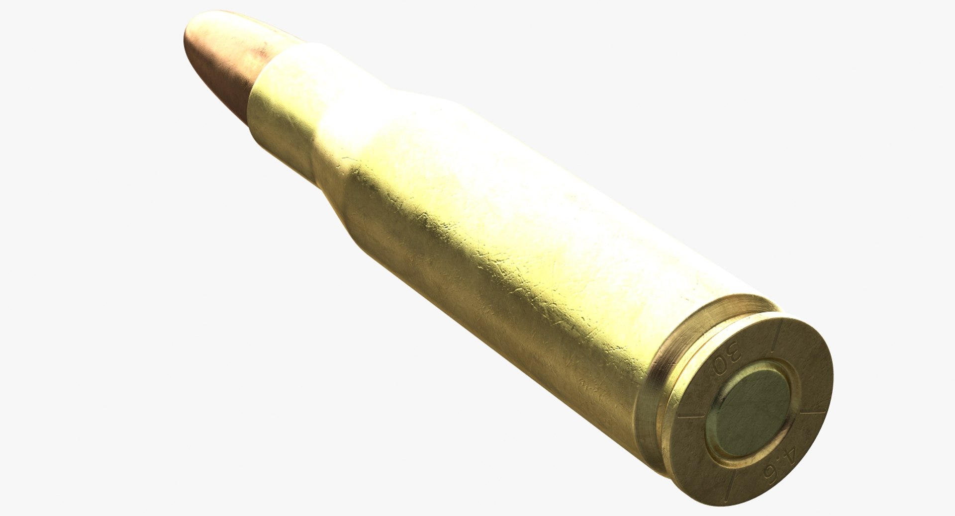 3d Model Cartridge 4 6x30mm 2