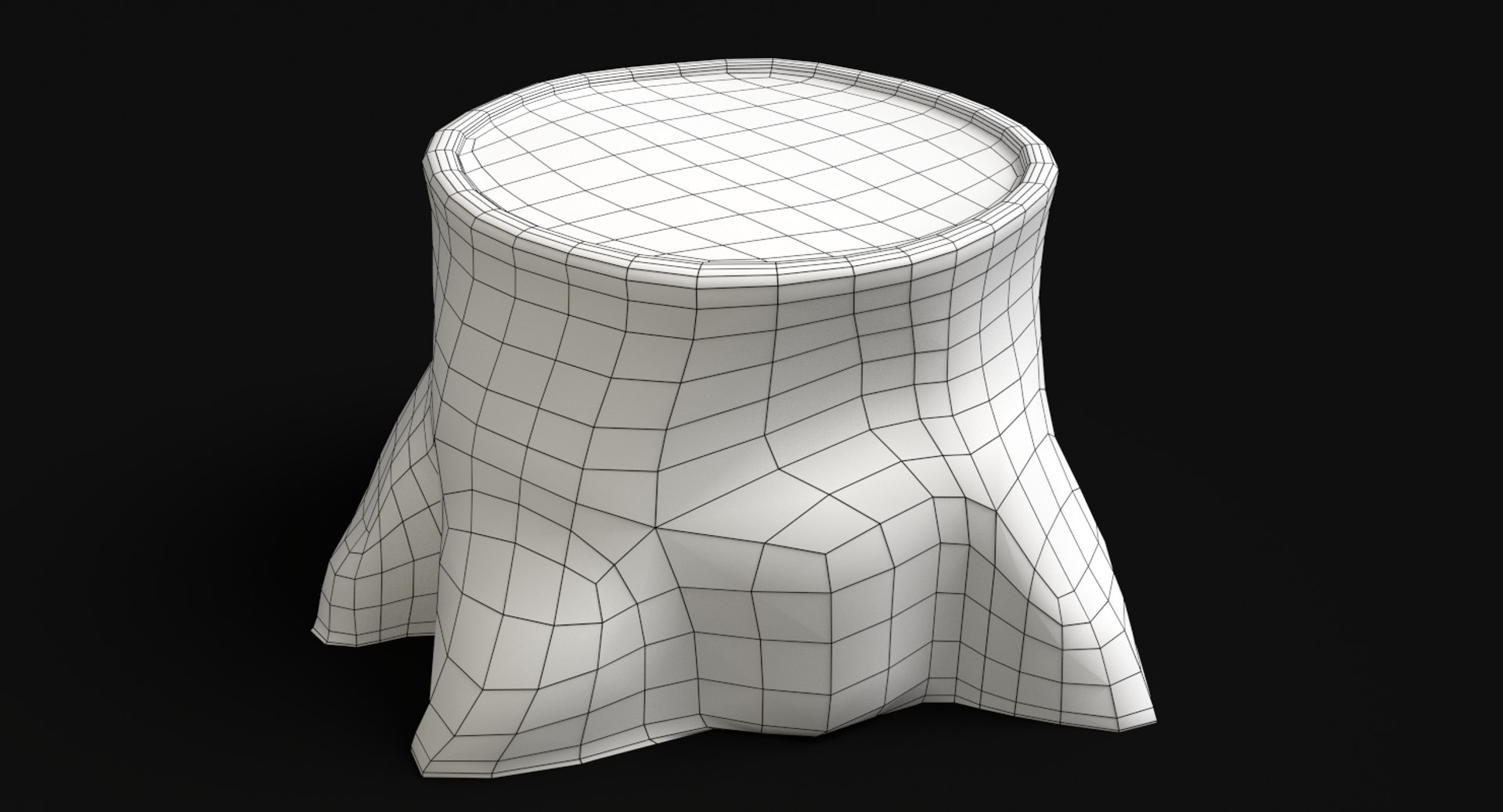 3d Model Old Tree Stump