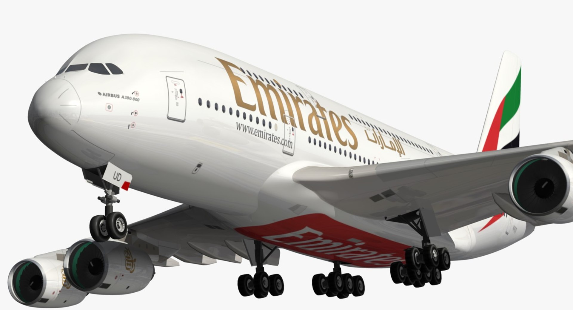 Airbus Emirates A380 3D - TurboSquid 1246619