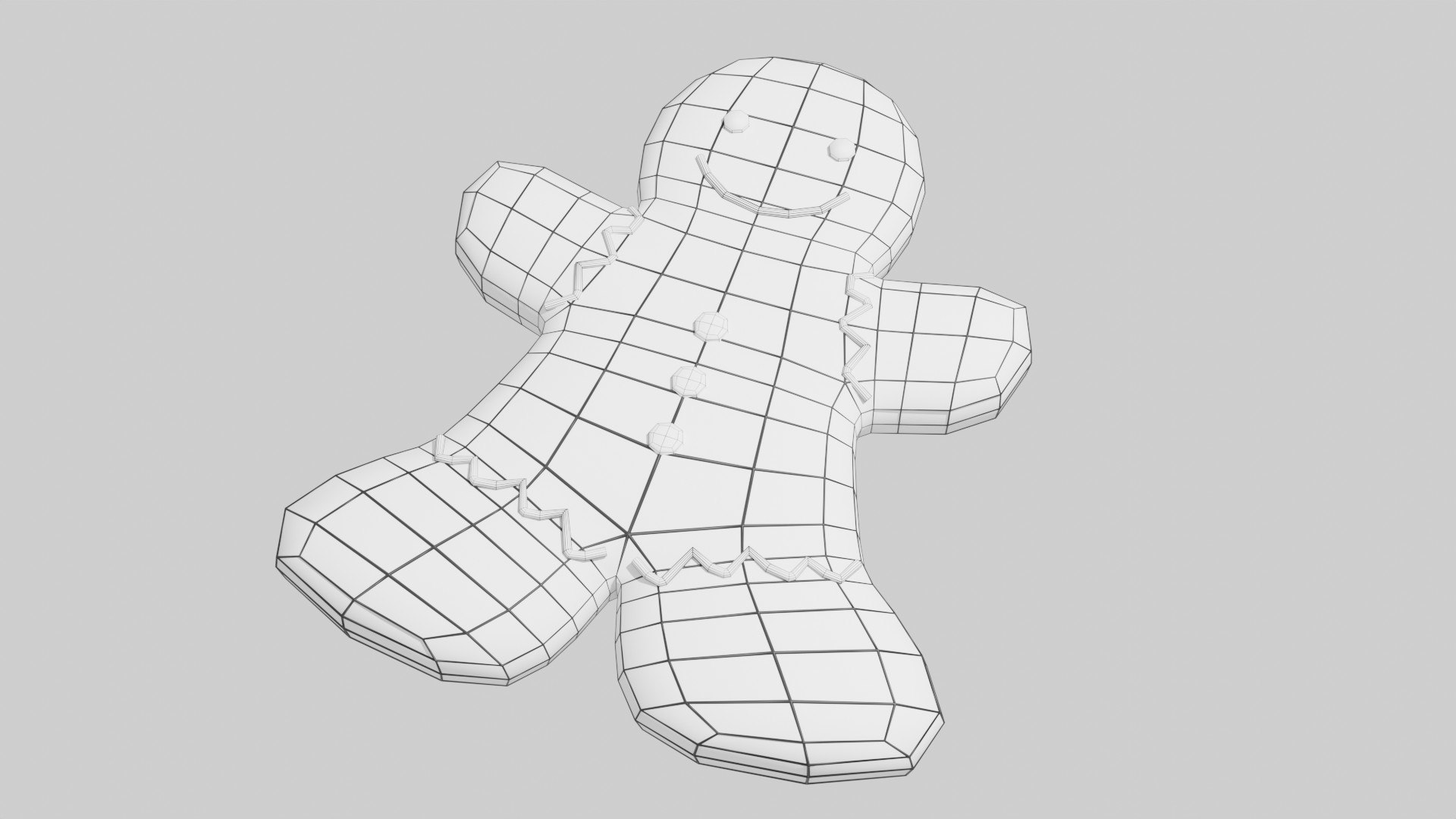 Gingerbread Cookie 3D Model - TurboSquid 1977756