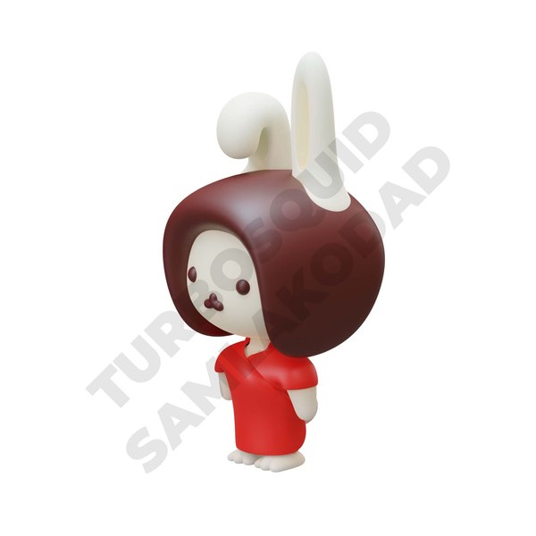 Isometric 3D Render Chinese Rabbit Character 10 model - TurboSquid 2014983