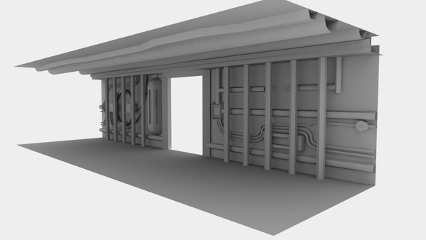 maya seamless sci-fi wall