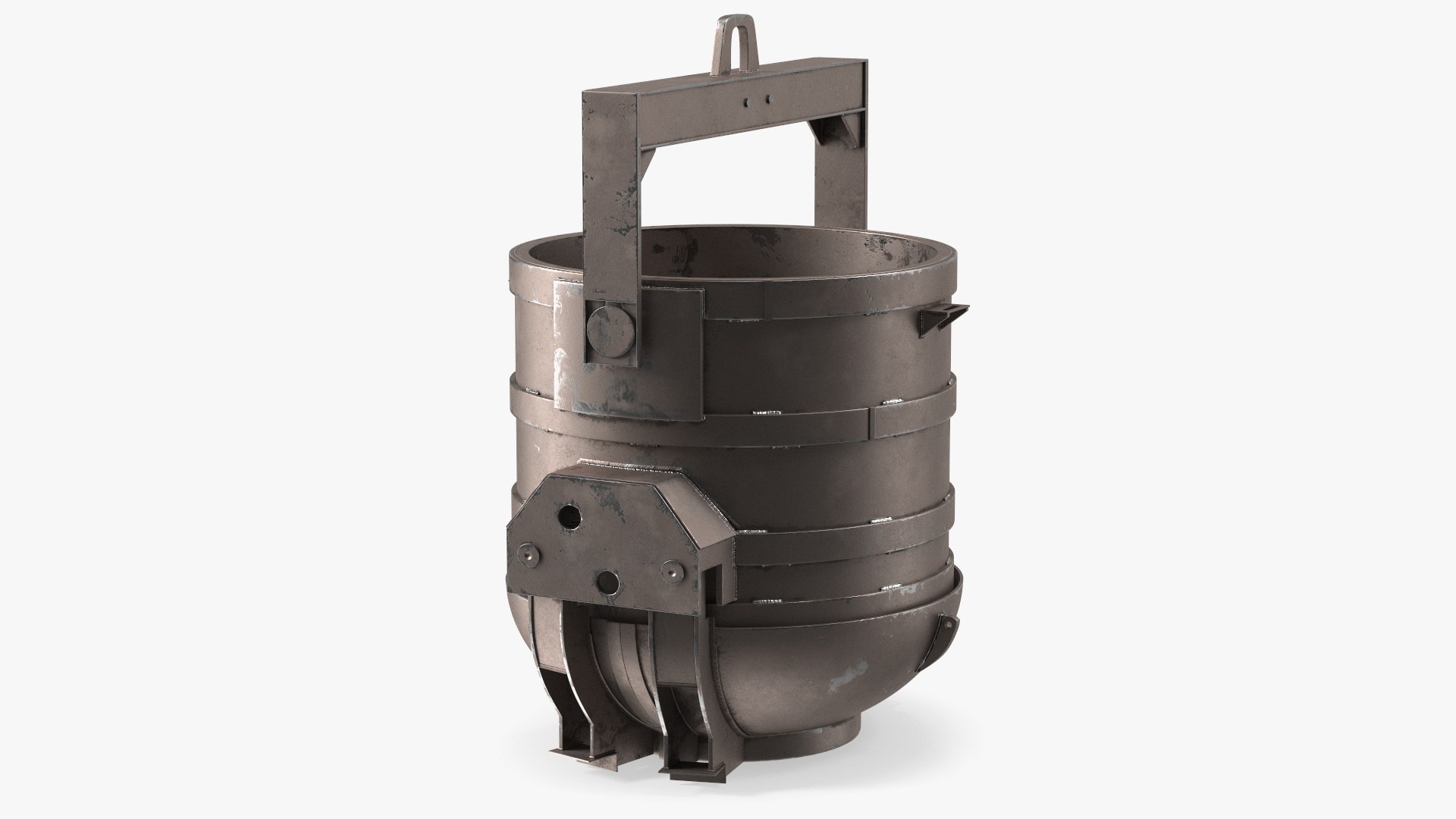 3D Industrial Steel Charging Bucket - TurboSquid 2270316