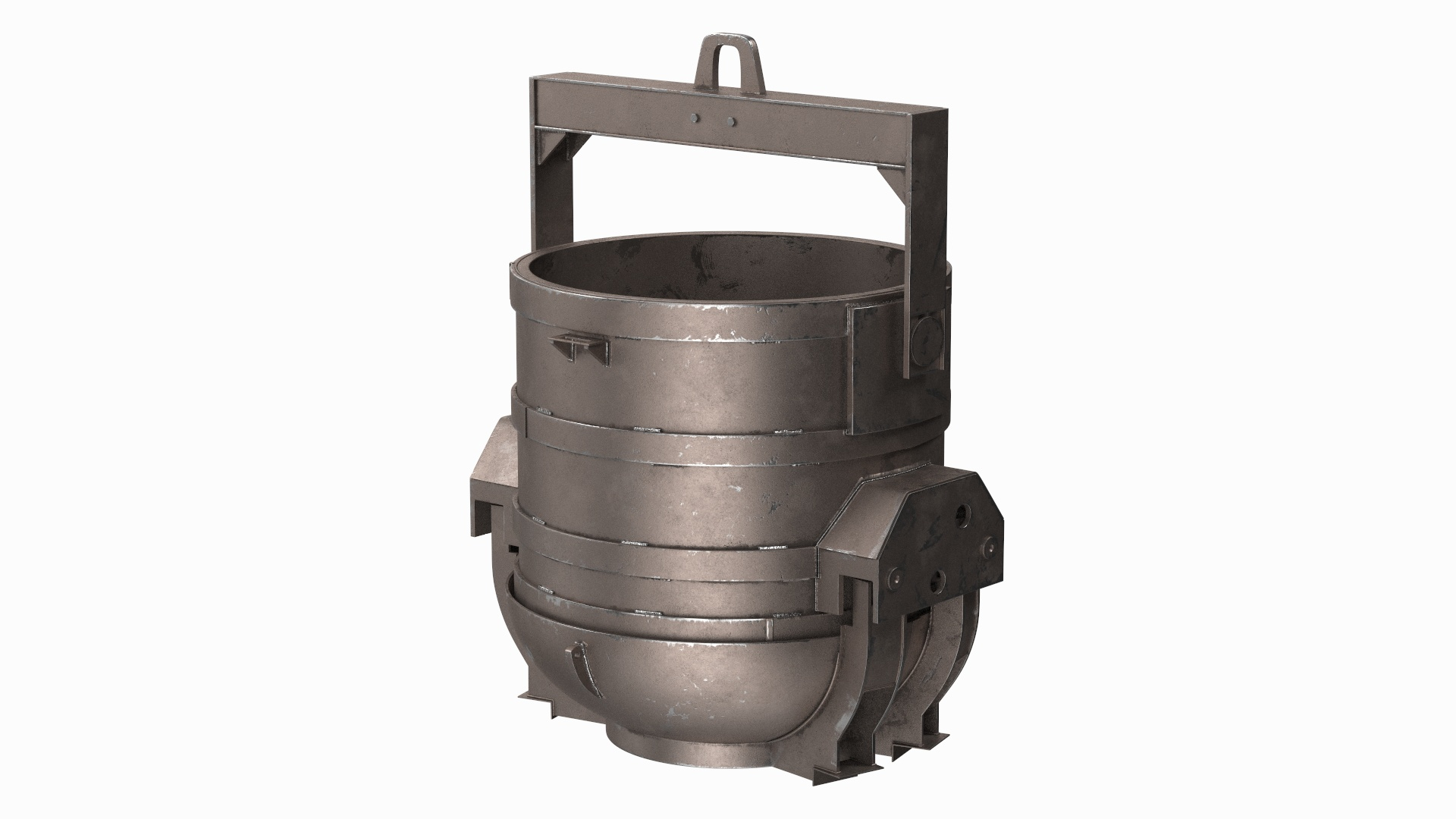 3D Industrial Steel Charging Bucket - TurboSquid 2270316