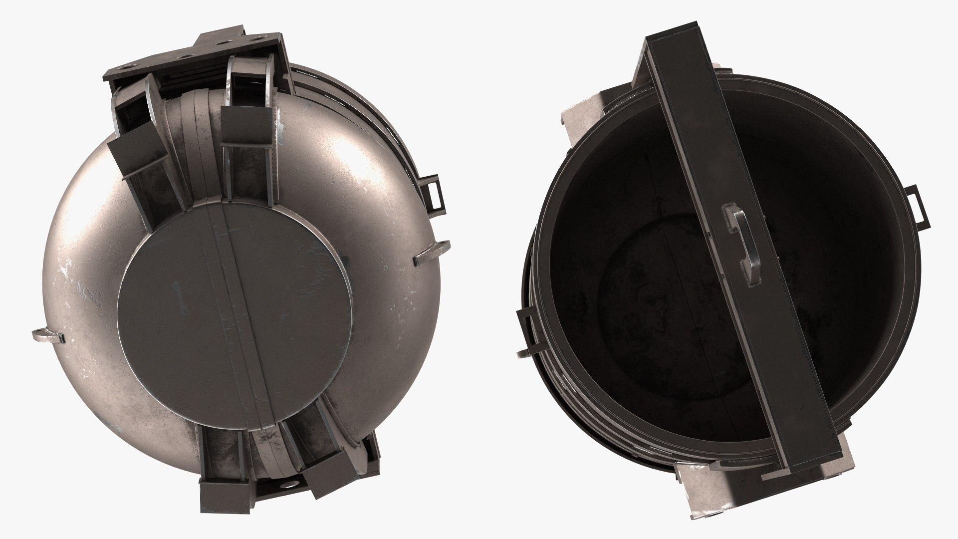 3D Industrial Steel Charging Bucket - TurboSquid 2270316