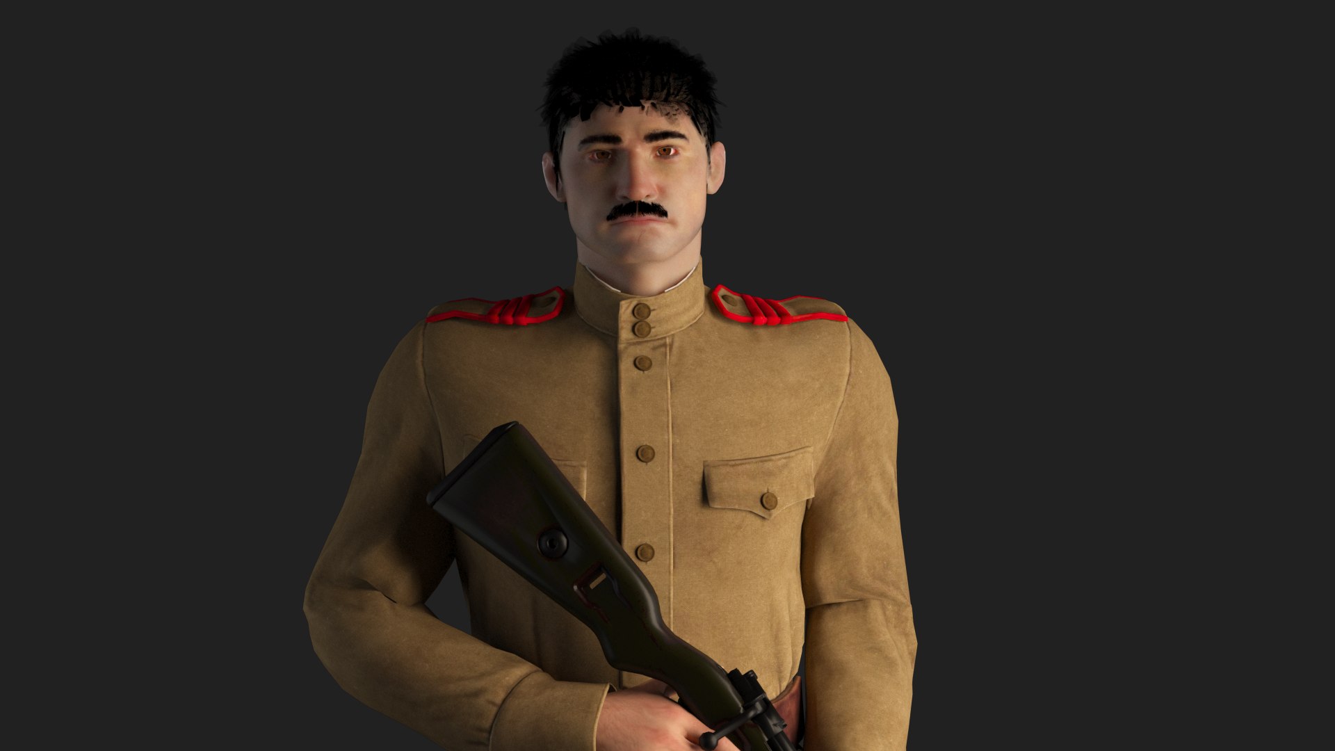 3D Soldier With Kar98k Unreal Engine Rig Model - TurboSquid 2348376